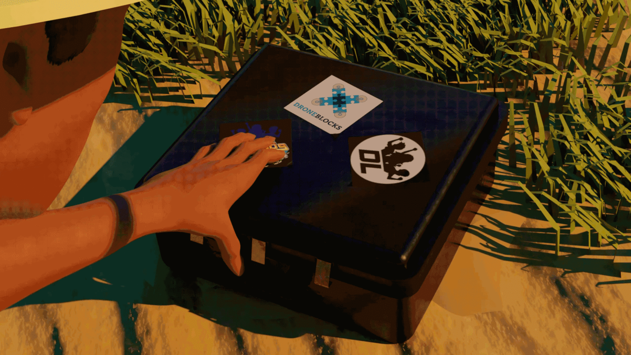 Embark on an Egyptian Expedition in the DroneBlocks Simulator | DroneBlocks