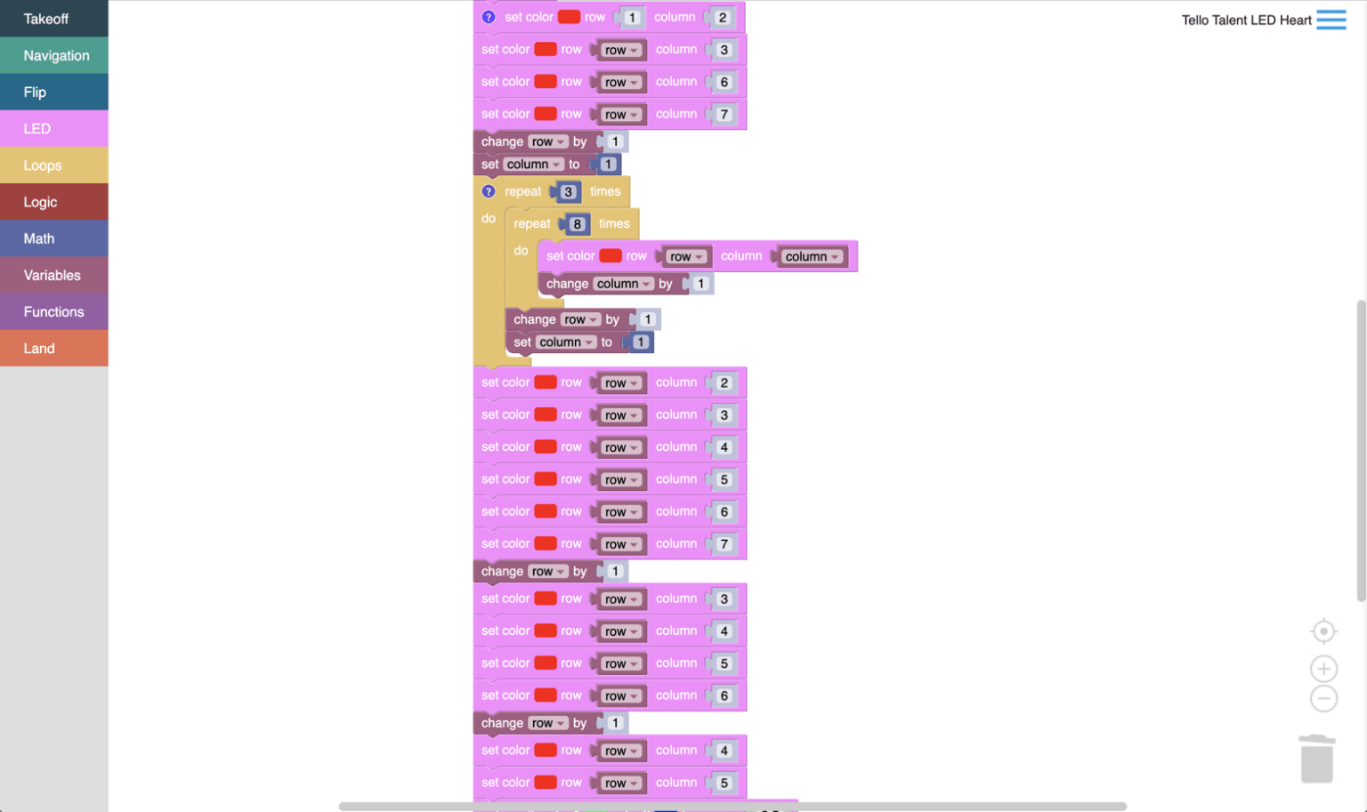 Programming Tello Talent (aka Robomaster TT) LED Board with DroneBlocks ...
