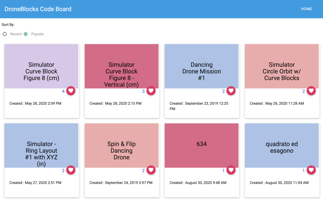 Get Social with the DroneBlocks Code Board | DroneBlocks